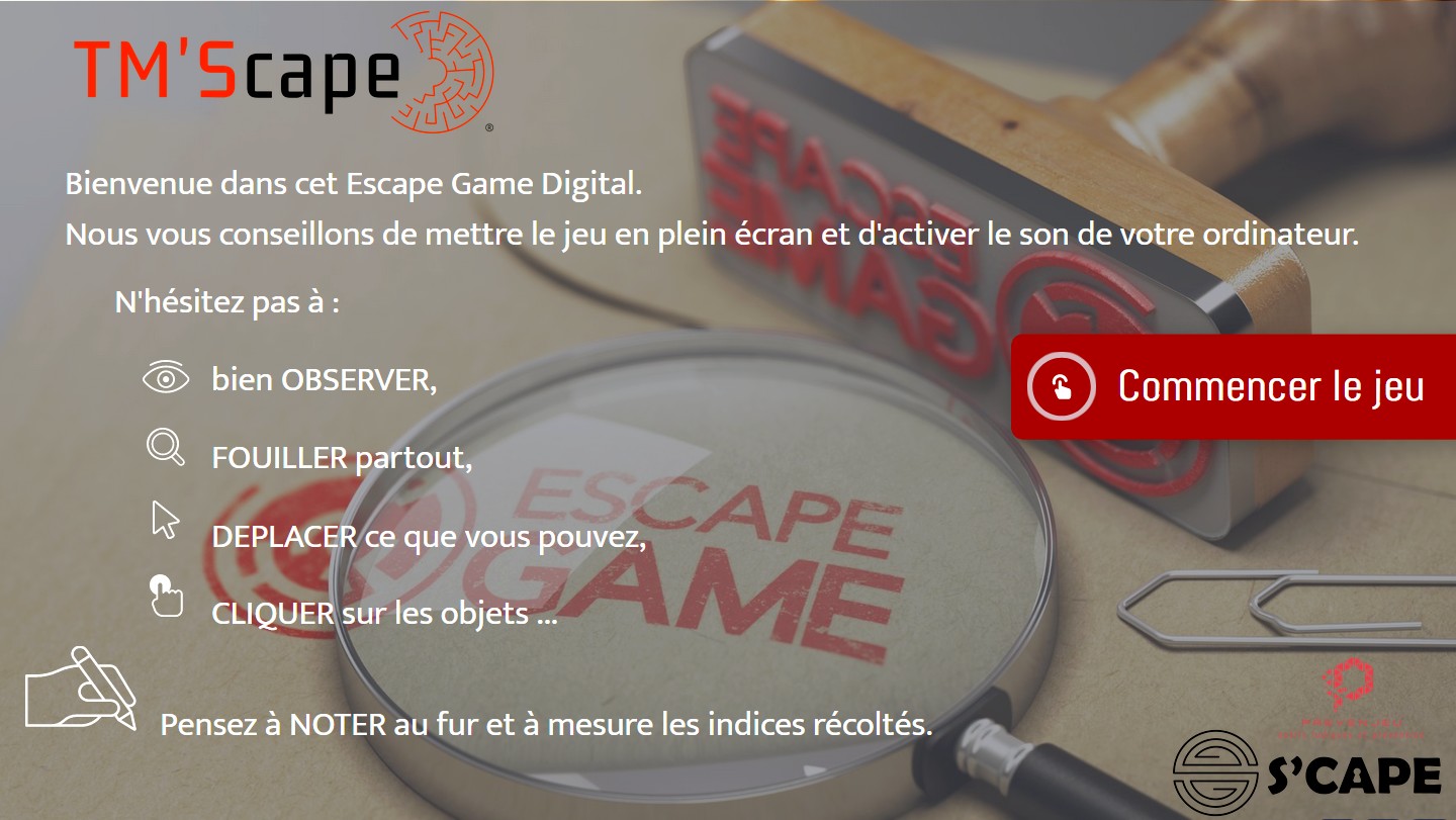 TM’Scape® : un escape game pour découvrir les Troubles Musculosquelettiques (TMS)